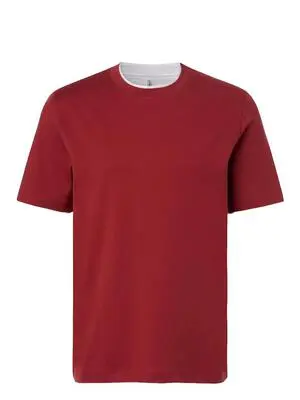 Brunello Cucinelli Cotton Jersey T-shirt - Red