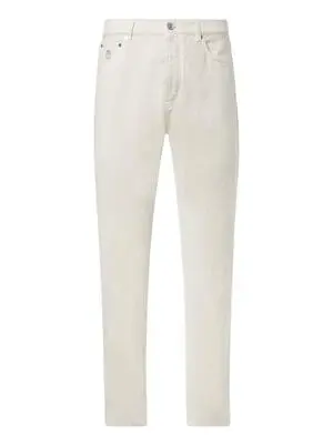 Brunello Cucinelli Mid-rise Straight Jeans - White