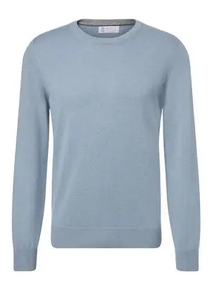 Brunello Cucinelli Cashmere Crewneck Sweater - Blue