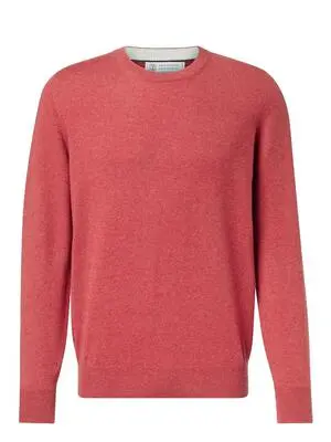 Brunello Cucinelli Cashmere Crewneck Sweater - Red