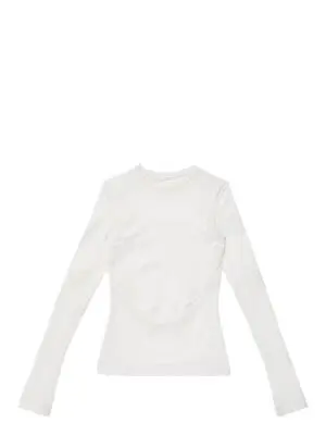 Givenchy Triple Stitched Open Cuts Top - White