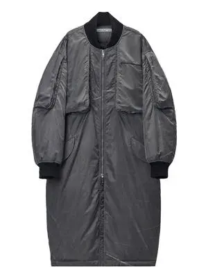 Alexander Wang Oversized Padded Parka Coat - Black