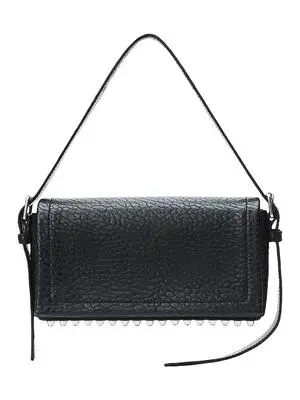 Alexander Wang Ricco Crushed Slim Flap Bag - Black