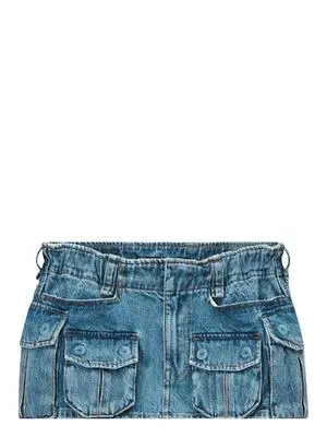 Alexander Wang Cargo Pocket Skirt - Blue