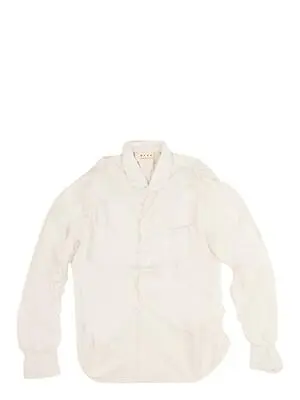 Marni Faded Stripe Poplin Button-down Shirt - White