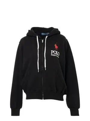 Polo Ralph Lauren Island Fleece Full Zip Hooded Sweatshirt - Black