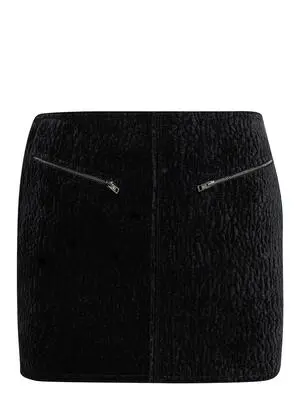 Alexander Wang Low Rise Mini Skirt - Black