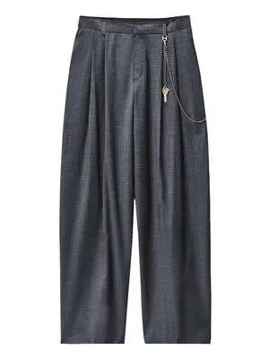 Alexander Wang Mid-rise Trouser With Chain Detail - Grey