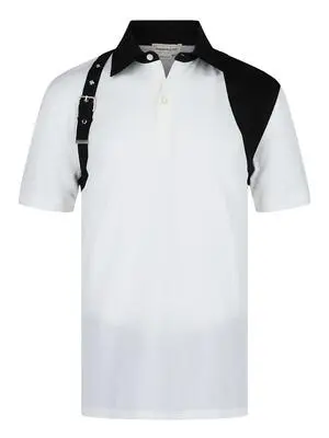 Alexander McQueen Harness Polo Shirt - White
