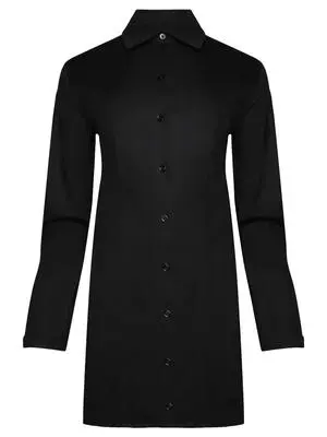 Alexander Wang Long-sleeve Mini Dress With Boning - Black