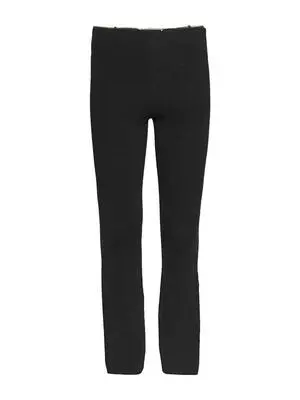 Alexander Wang Boot Leg Pants With Logo Waist Chain - Black