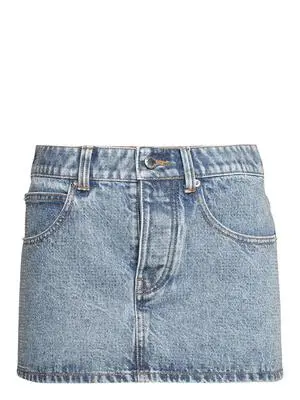 Alexander Wang Mini Skirt With Bead Hotfix - Blue