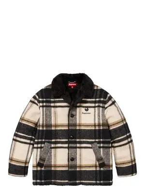Supreme Plaid Car Coat - Cream
