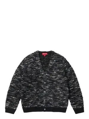 Supreme Textured Cardigan - Black