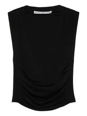 Alexander Wang Ruched Tank - Black