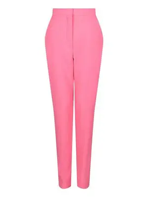 Alexander McQueen High-waisted Cigarette Pants - Pink