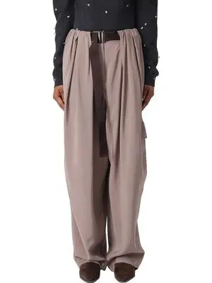 ALYSI Wide Leg Trousers Smoke Grey