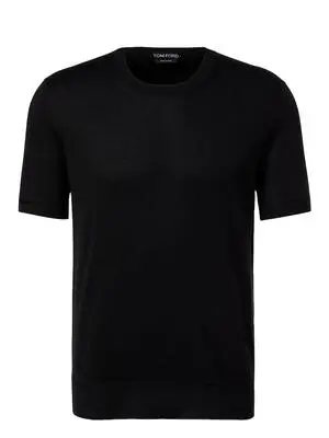 TOM FORD Cotton Crewneck Sweater - Black