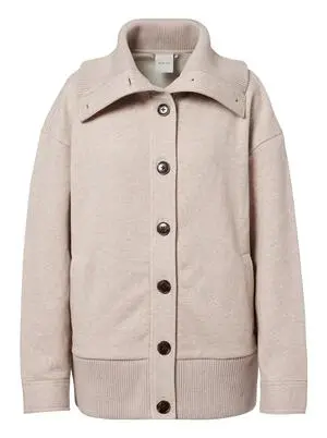 Varley Tammy Cotton-blend Jersey Jacket - Beige