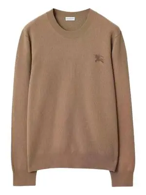 Burberry Logo-Embroidered Sweater Brown