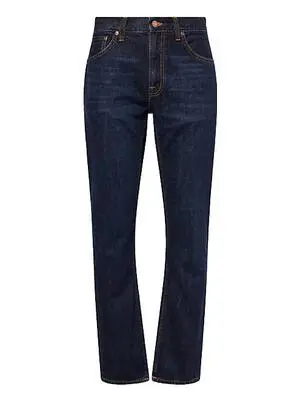 Nudie Jeans Gritty Jackson Straight-leg Denim Jeans - Aged Indigo