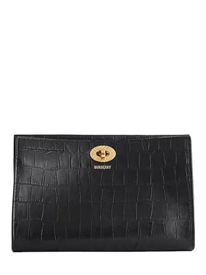 Burberry Cotswolds Leather Pouch - Black