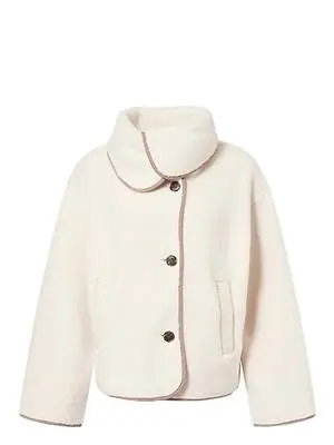 Varley Romaine Boxy-fit Fleece Jacket - Sandshell