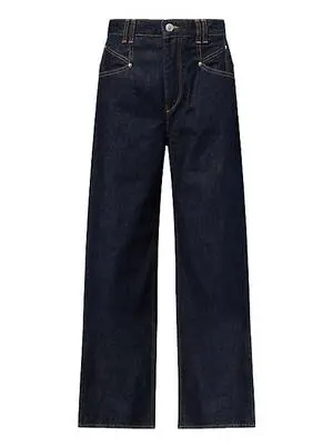 Isabel Marant Lemony Wide-leg Denim Jeans - Dark Midnight