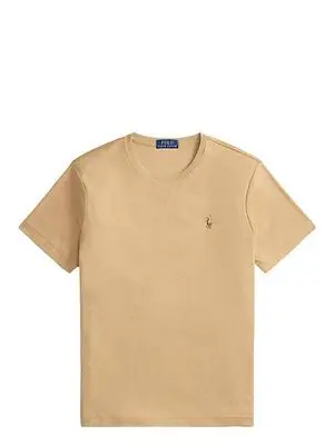 Polo Ralph Lauren Logo-embroidered Custom Slim-fit Cotton-jersey T-shirt M Camel