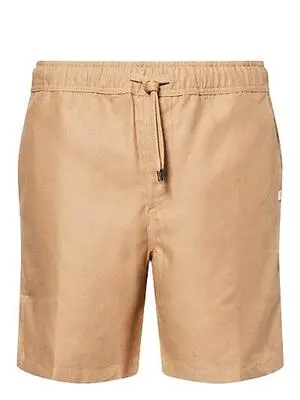 Derek Rose Sydney Drawstring-waist Linen Shorts - Neutral