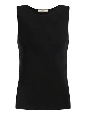 12 STOREEZ Crew-neck Tank Top - Black