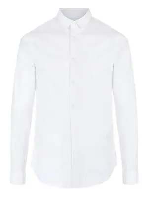 Armani Exchange Long-sleeve Cotton Shirt - White