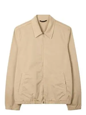 Paul Smith Washed Tan Cotton-twill Coach Jacket - Brown