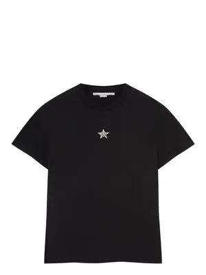Stella McCartney Crystal Star Embroidered T-shirt - White