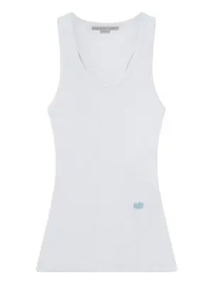Stella McCartney Ribbed Jersey Tank Top - White