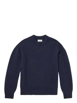 Oliver Spencer Burley Ribbed Wool Sweater - Blue