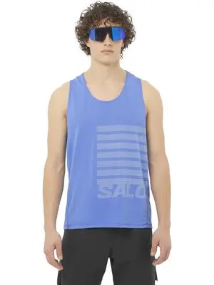 SALOMON Sense Aero Singlet GFX M Ultramarine/white