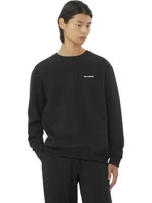 SALOMON Logo Crewneck M Deep Black