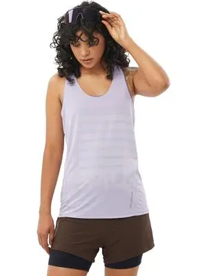 SALOMON Sense Aero Graphic Singlet - Cosmic Sky/white