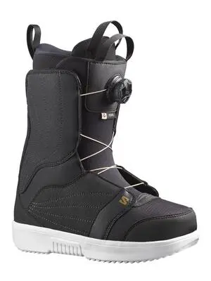 SALOMON Pearl Boa Boots - Black/white