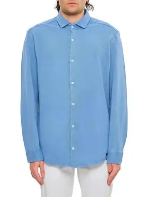 DRUMOHR Piquet Shirt - Sky Blue
