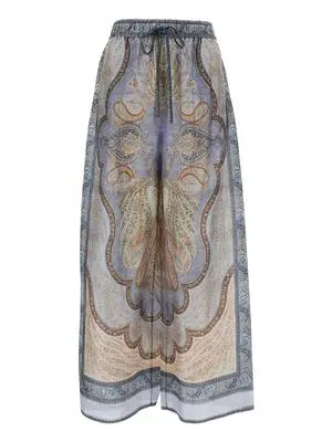 Zimmermann Fluid Silk Trousers - Multicolor