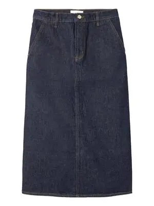 FRAME Denim Midi Skirt - Blue