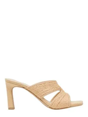 DOLCEVITA Gitel Heeled Sandals - Lt Natural Raffia