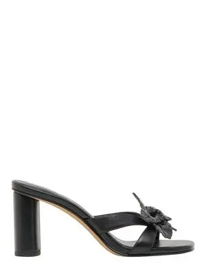 DOLCEVITA Nikil Round Heel Sandals - Black Leather