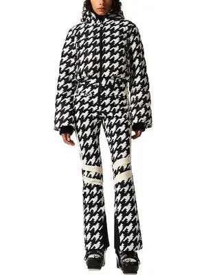 Perfect Moment Polar Flare Ski Suit - Bw Houndstooth