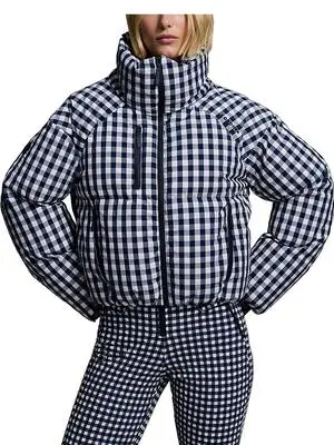 Cordova Cortina Down Ski Jacket - Indigo Gingham