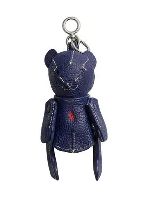 Polo Ralph Lauren Polo Bear Leather Bag Charm - Ink