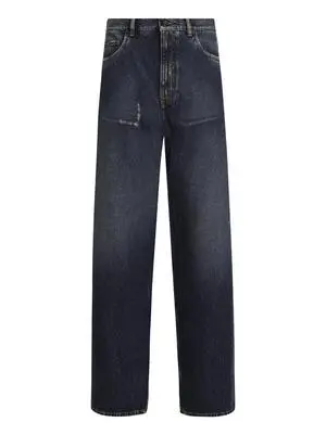 Dolce & Gabbana Cotton Denim Trousers - Multicolor