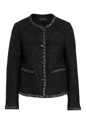 Rag & Bone Mirabelle Metallic Tweed Jacket - Black
